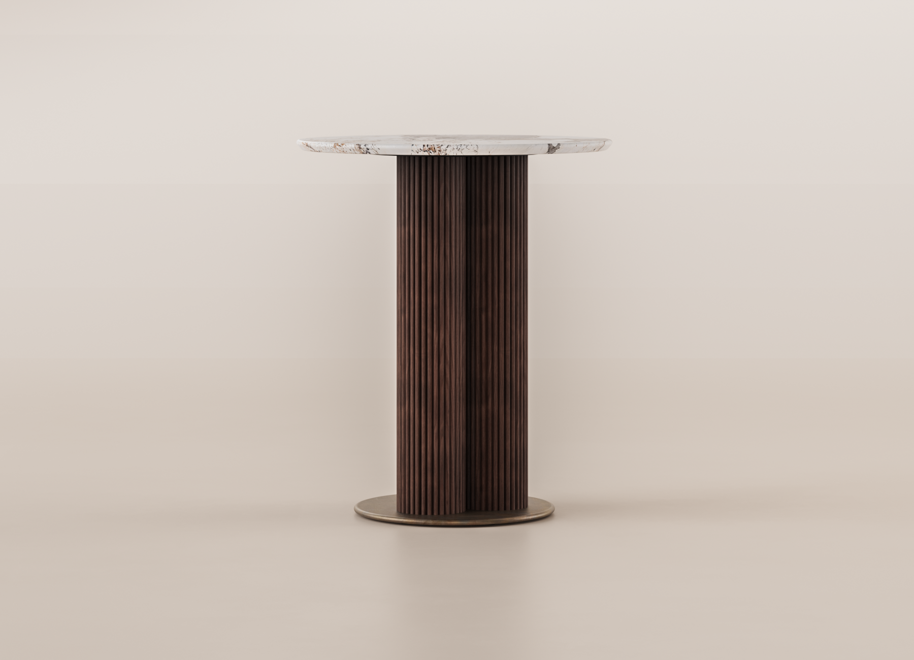 COLUMN SIDE TABLE - WALNUT– Dara Maison