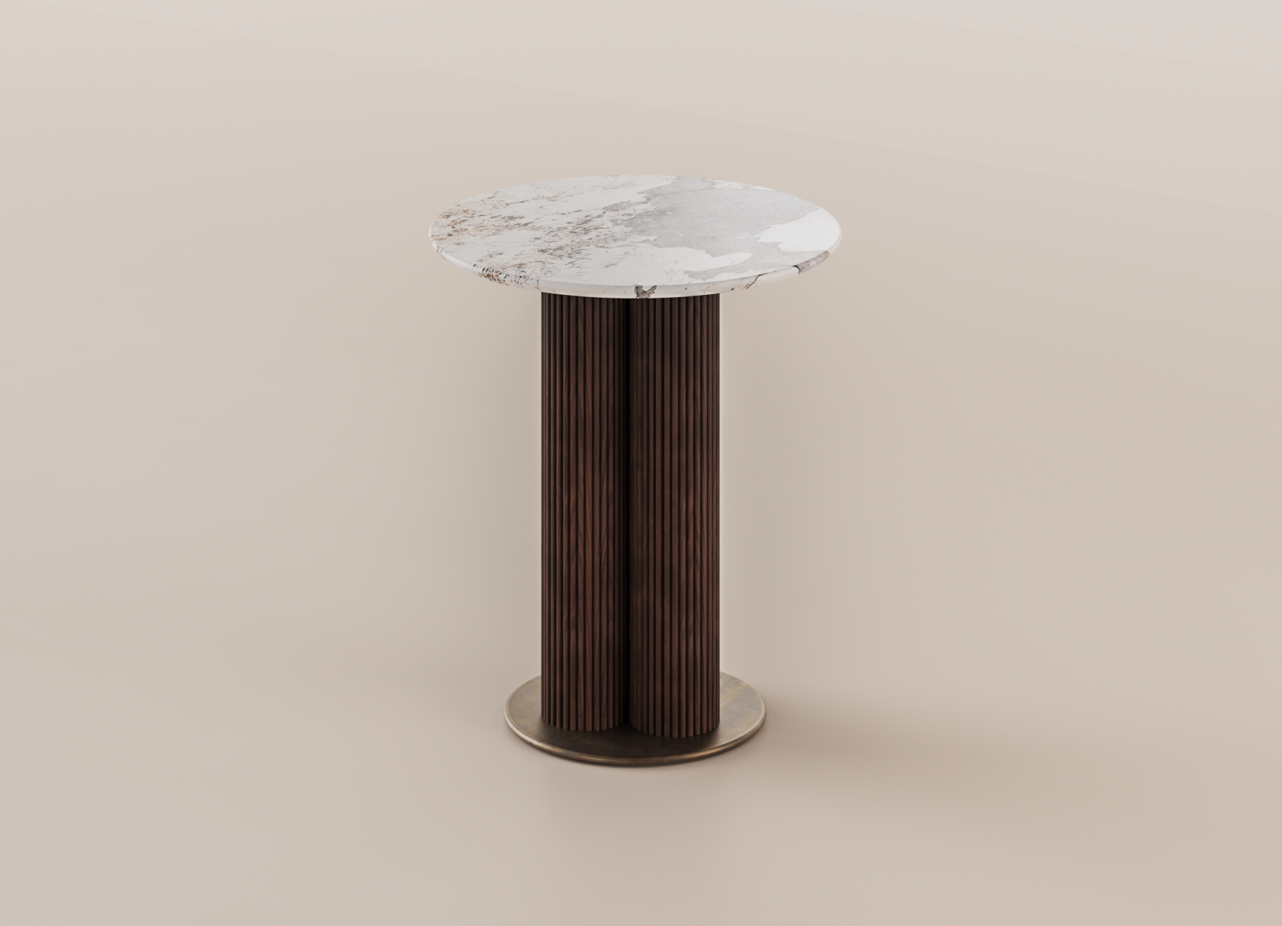 COLUMN SIDE TABLE - WALNUT– Dara Maison