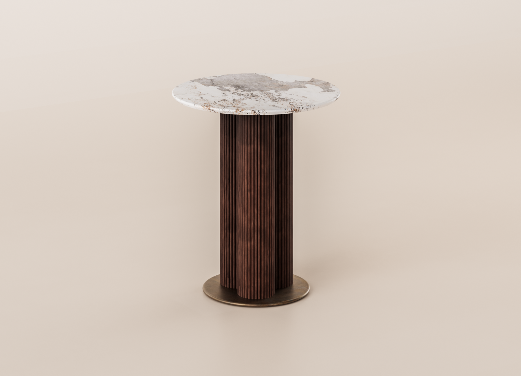 COLUMN SIDE TABLE - WALNUT– Dara Maison