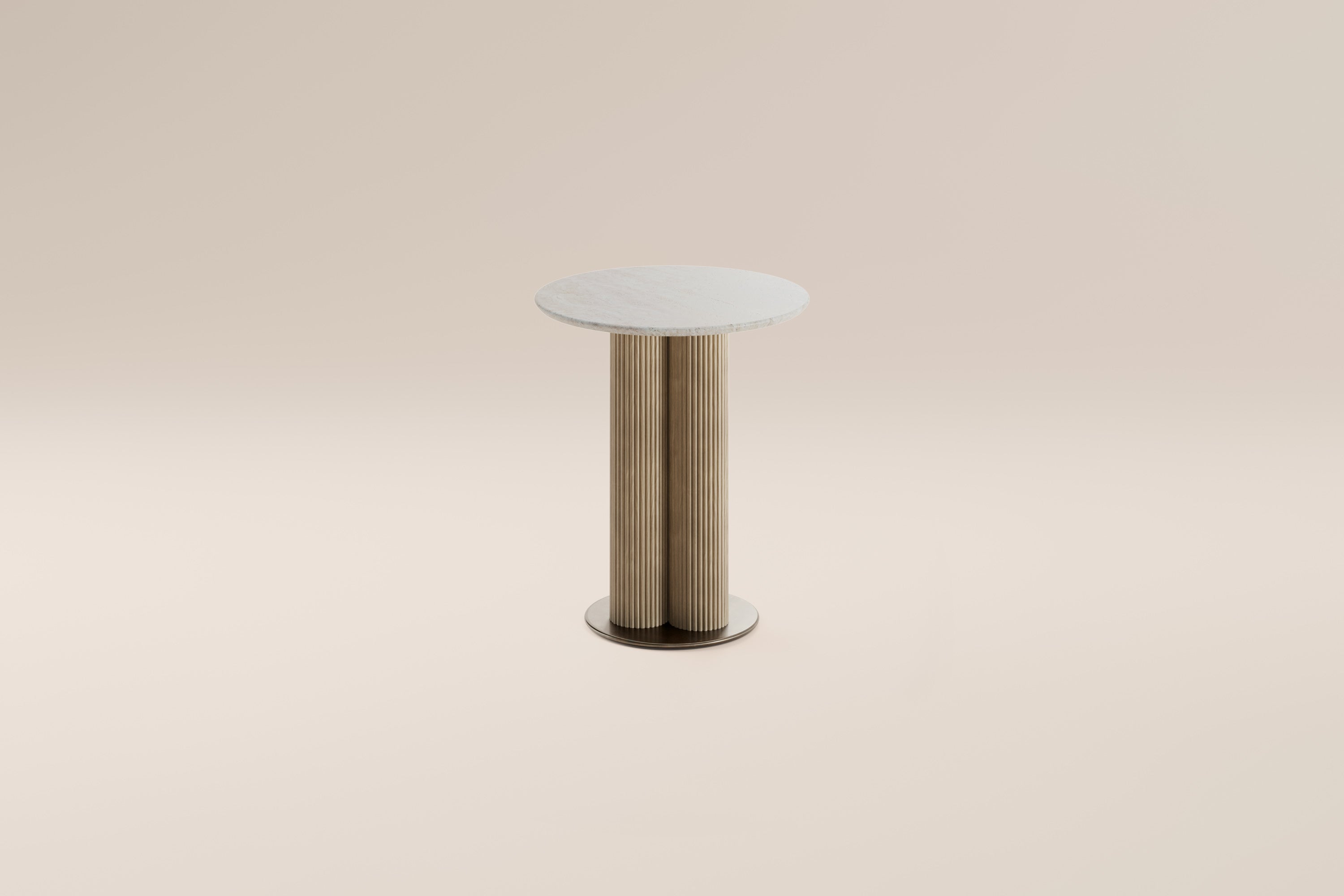 COLUMN SIDE TABLE - RAW OAK– Dara Maison