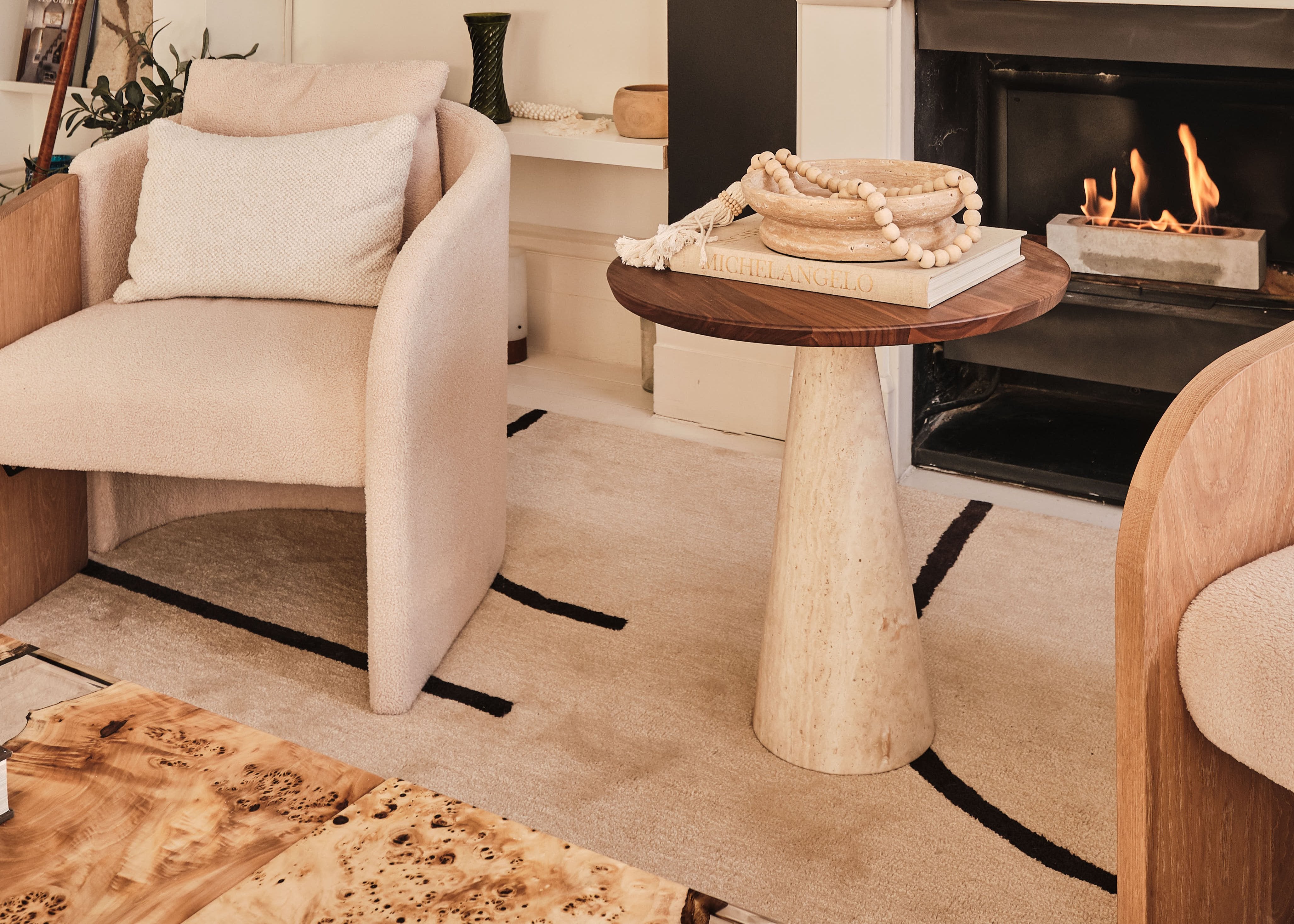 BROOKE SIDE TABLE - WALNUT– Dara Maison