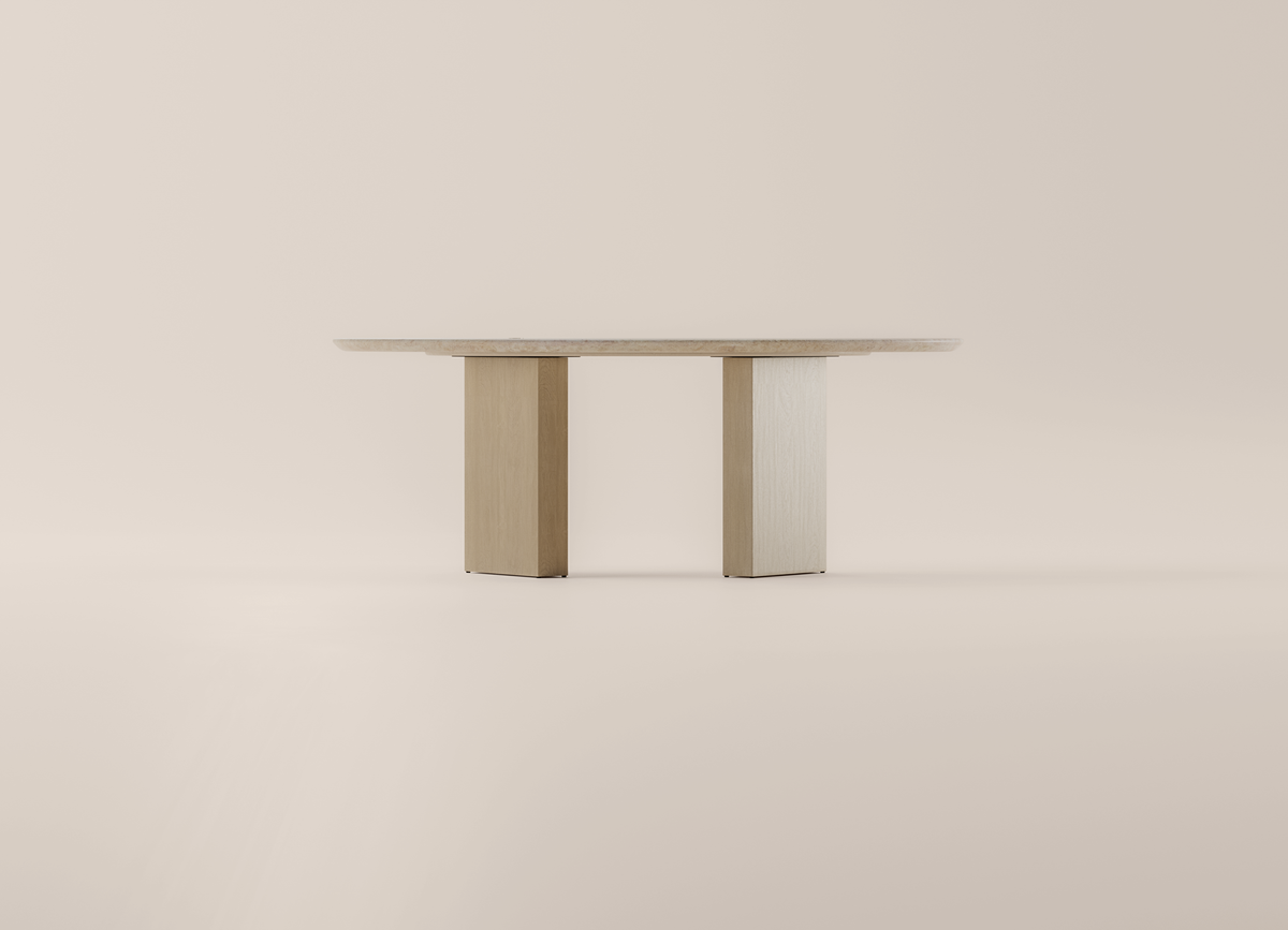 SAMANTHA DINING TABLE - RAW OAK– Dara Maison
