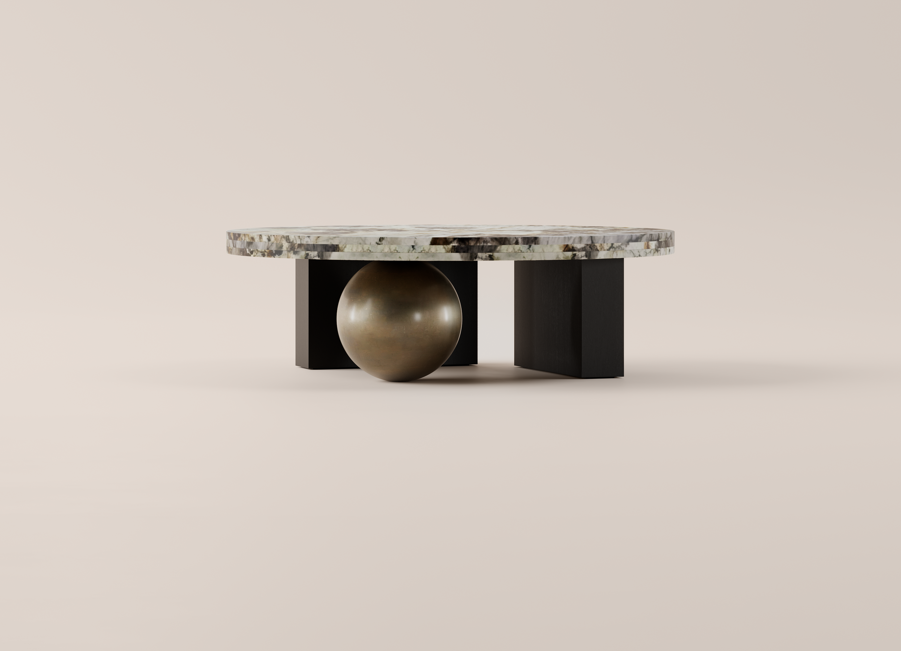 REMY ROUND COFFEE TABLE - PANDORA MARBLE– Dara Maison
