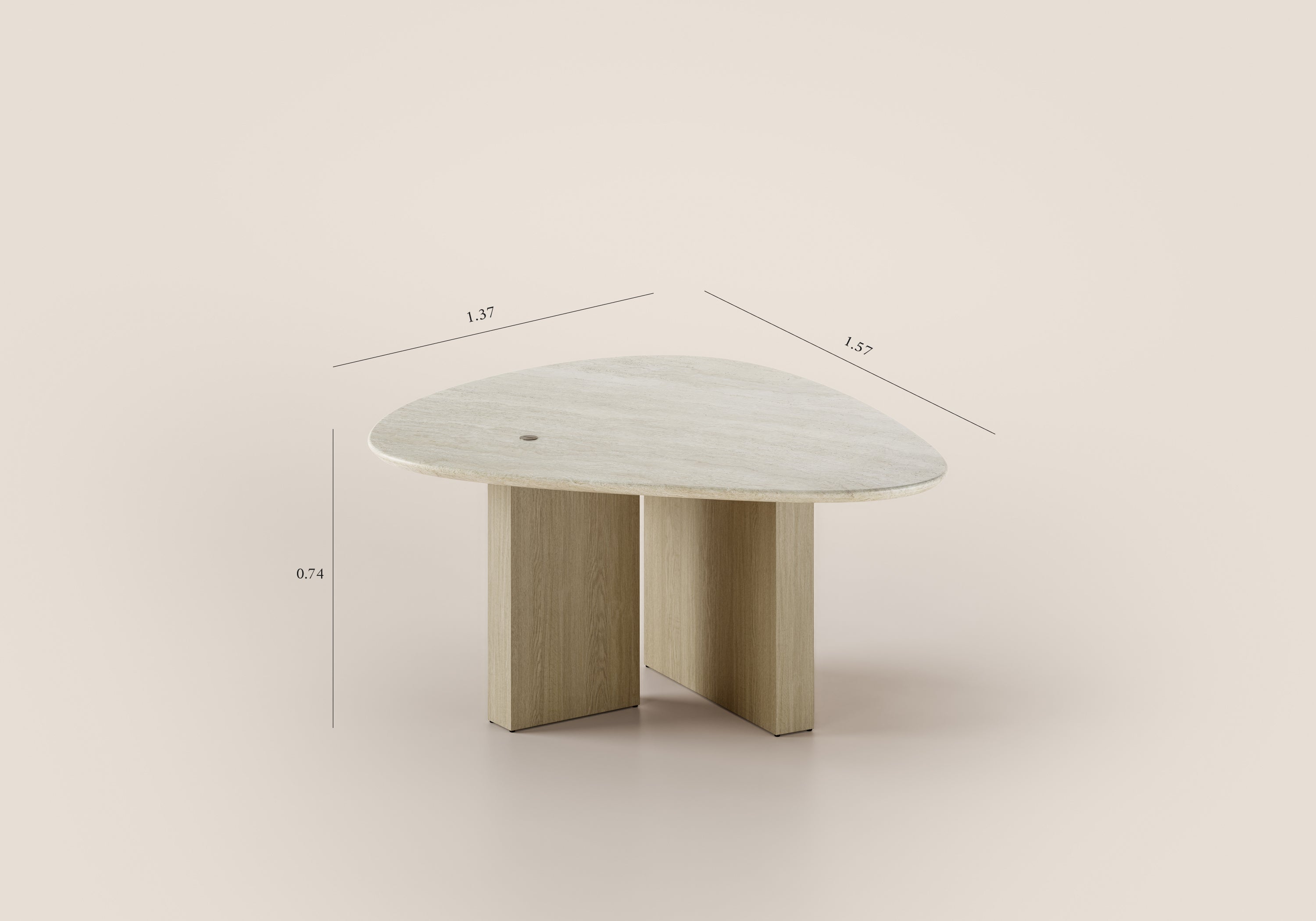 RESOLUTE DINING TABLE - OAK– Dara Maison