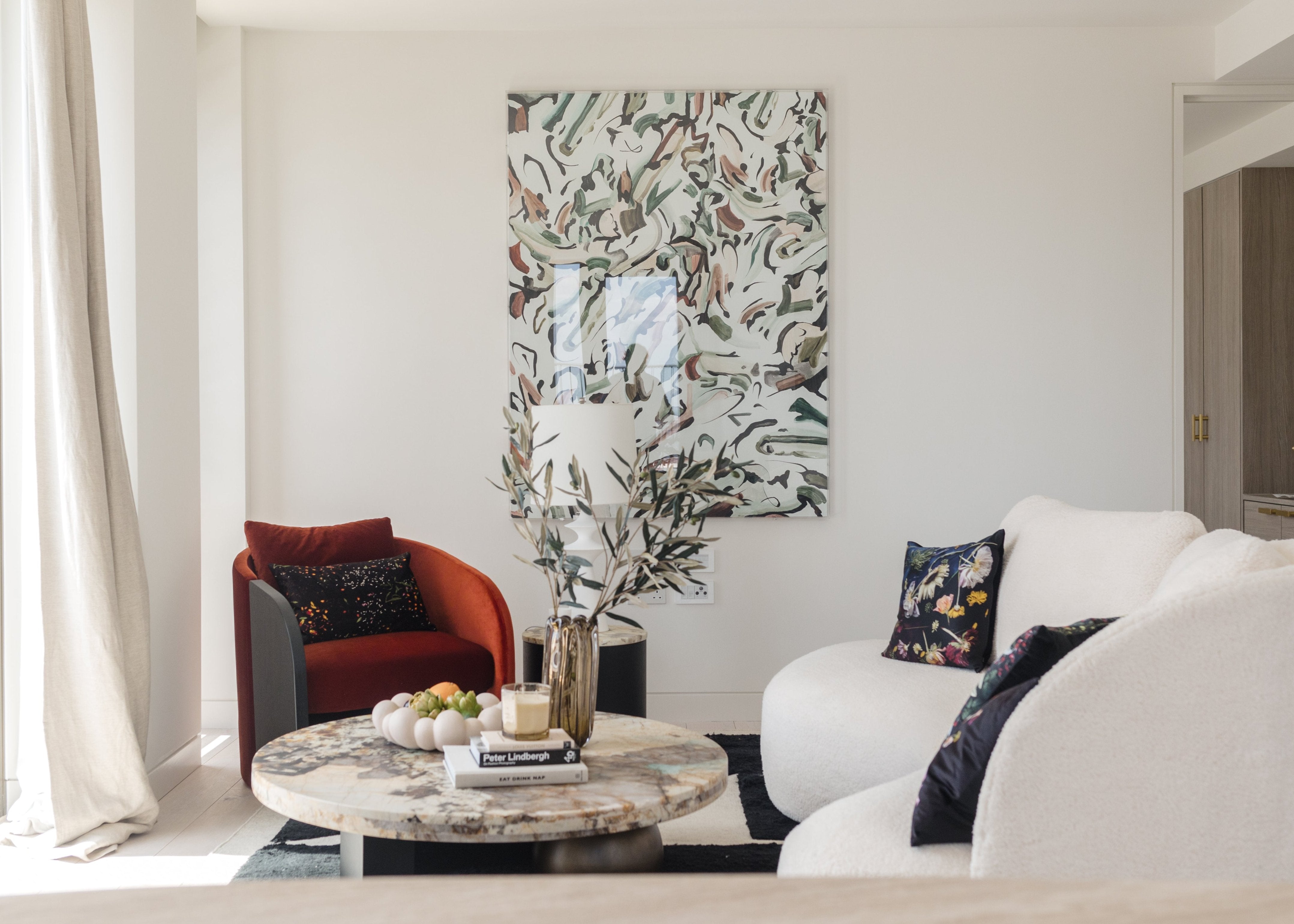 REMY ROUND COFFEE TABLE - PANDORA MARBLE– Dara Maison