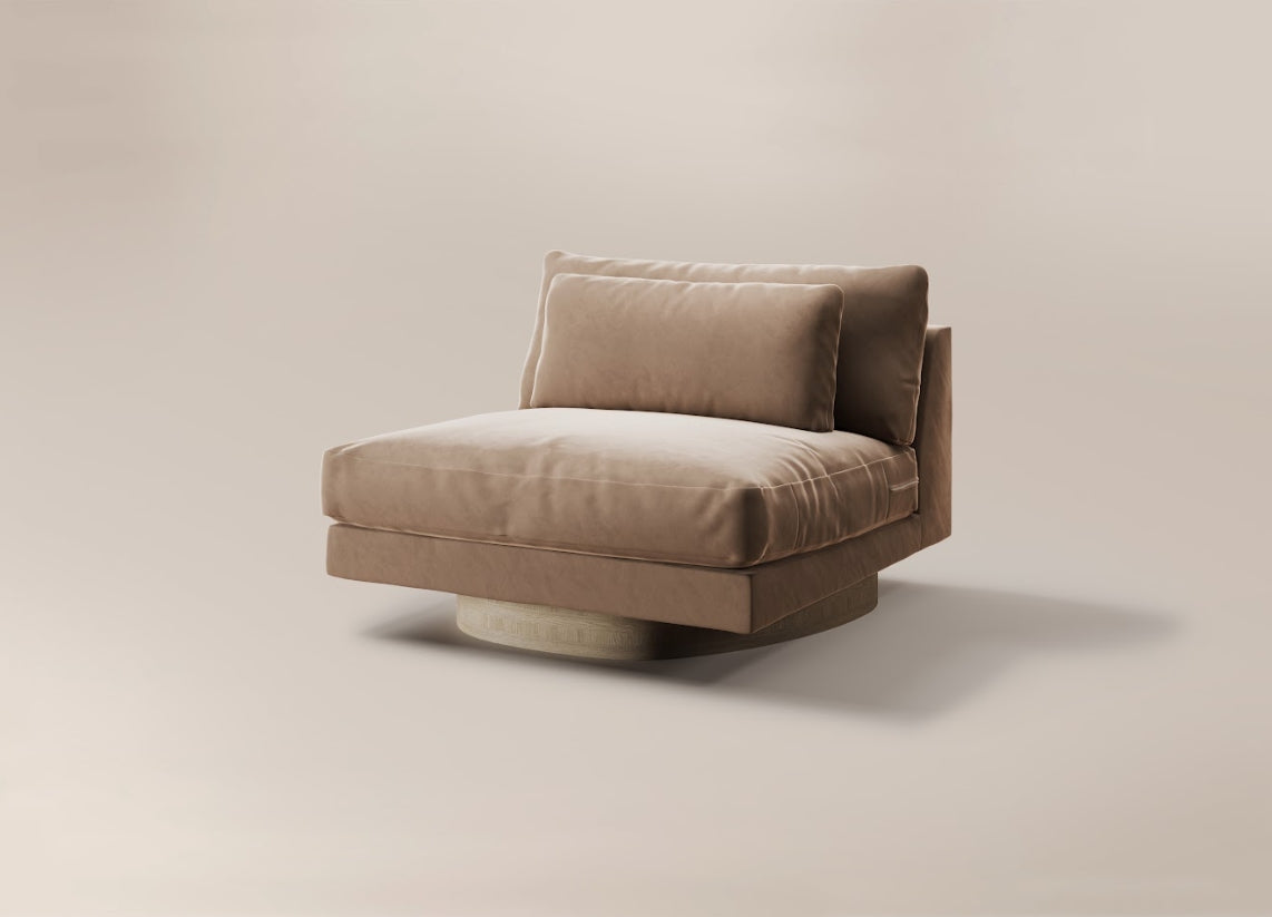 HEAVEN SOFA MIDDLE MODULE - MINK VELVET– Dara Maison