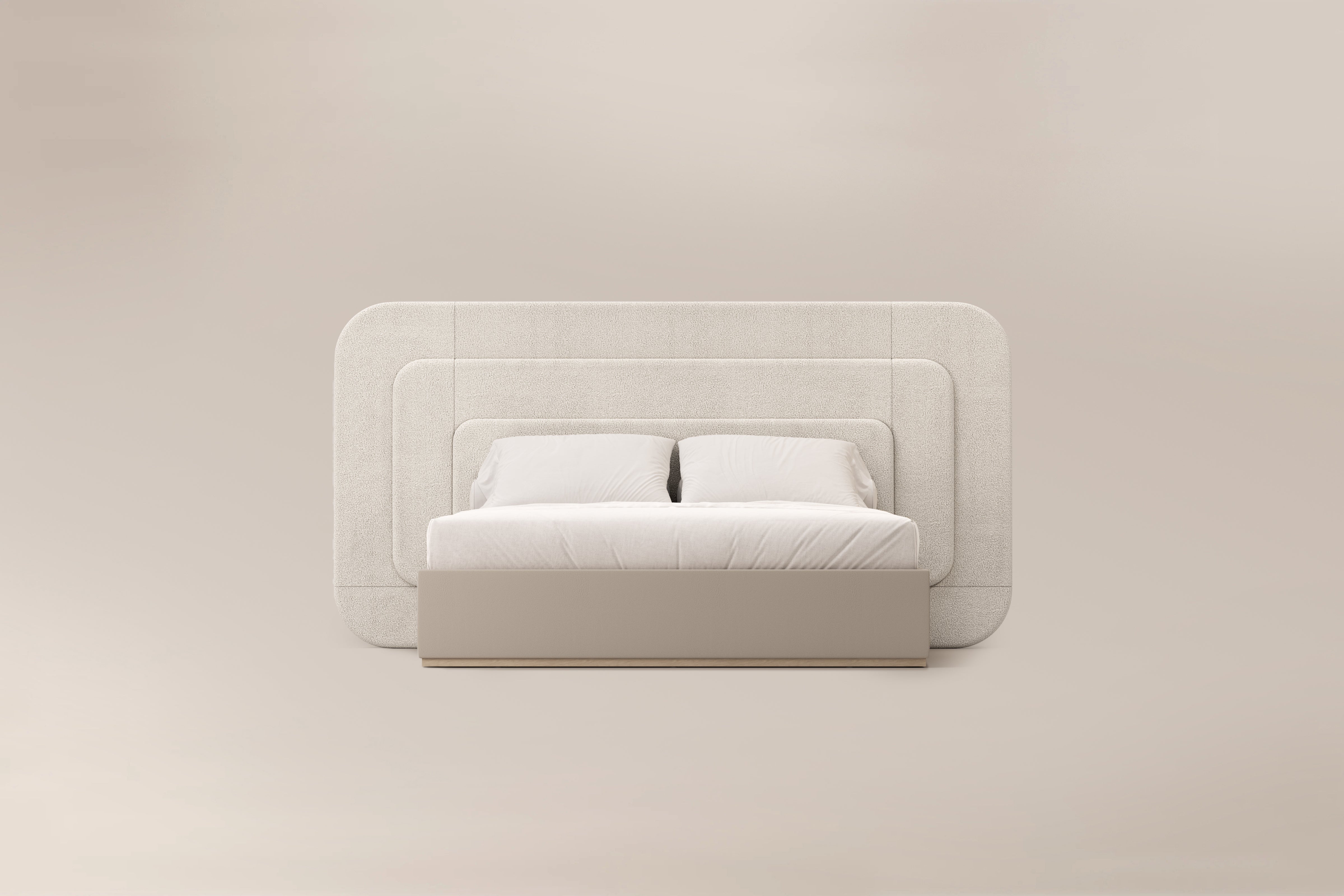 DUNE BED WITH WINGS - CREAM SHEARLING– Dara Maison